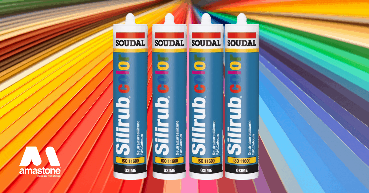 Silicone neutre coloré | Silirub Color - Soudal | amastone®
